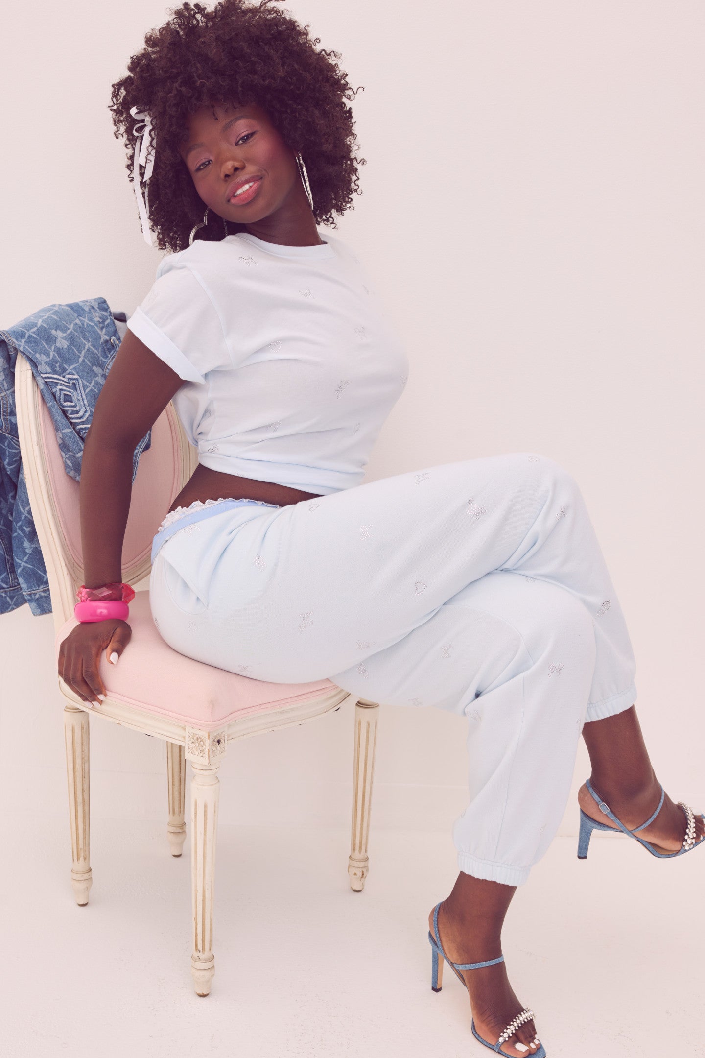 LOVESHACKFANCY LoveShackFancy x PINK Cotton T-Shirt